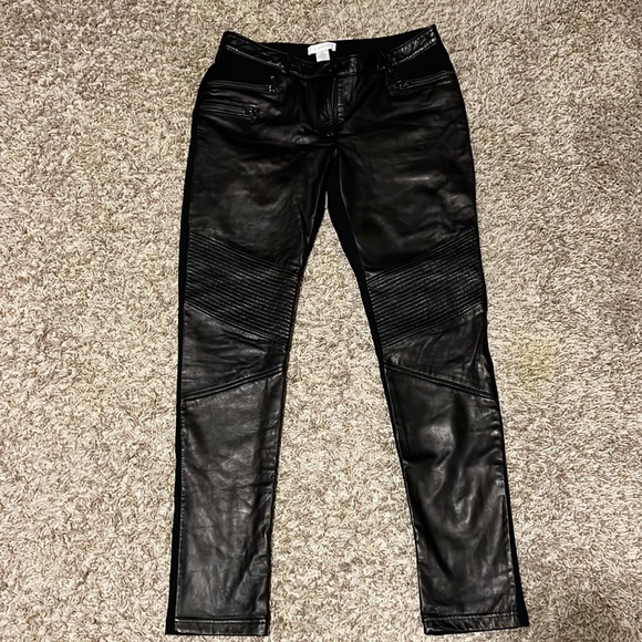 Cache | Pants & Jumpsuits | Cache Leather Pants Size 8 Comfortable And ...